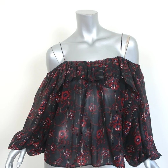Ulla Johnson | Tops | Ulla Johnson Cold Shoulder Top Coline Black ...